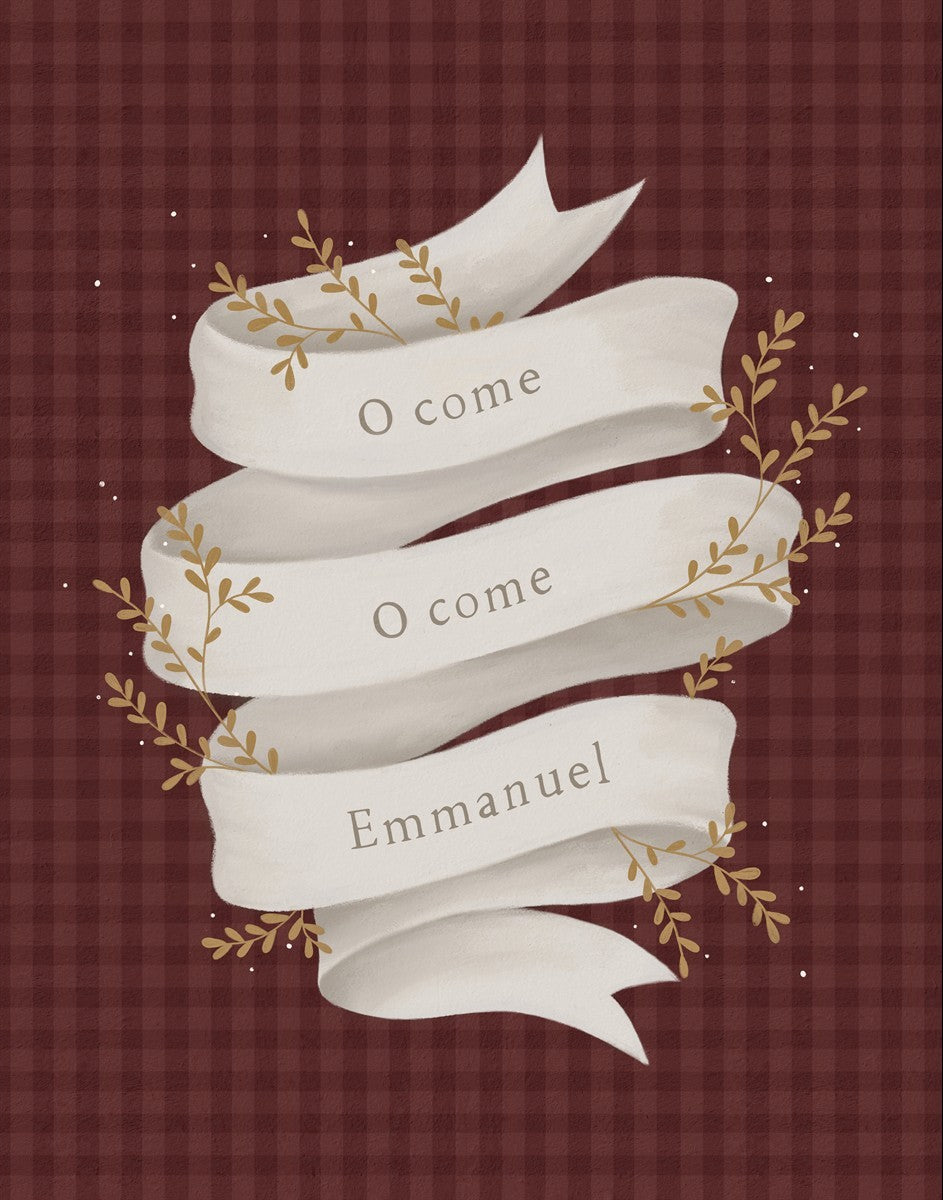 O Come Emmanuel Red Gallery Wrap – Havenlight