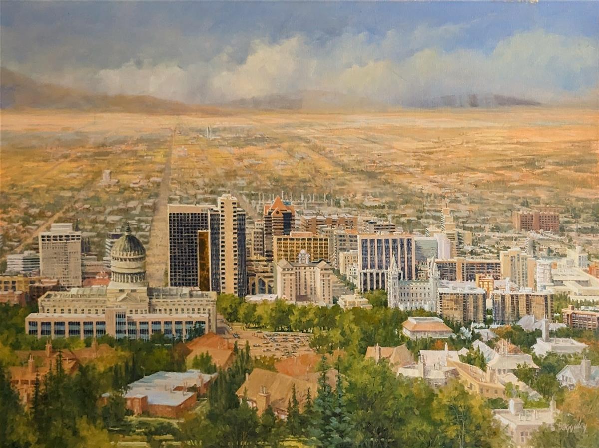 Salt Lake City Landscape by Bagguely Salt Lake City Landscape original ...