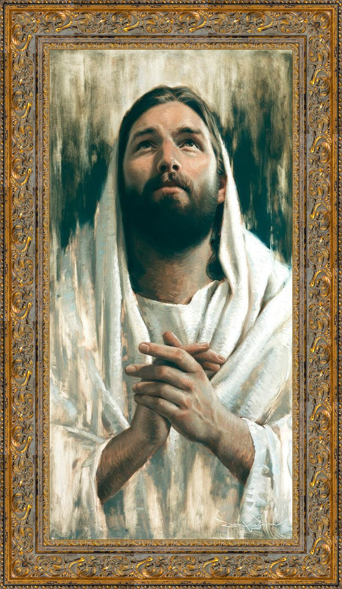 Thy Will Be Done by Dan Wilson jesus christ praying looking up toward ...