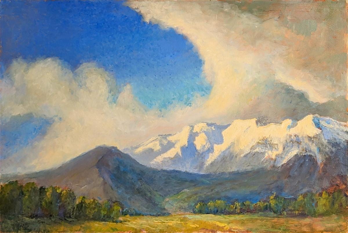 Landscape by Floyd Breinholt Home in Sunlight original artwork by Floyd ...