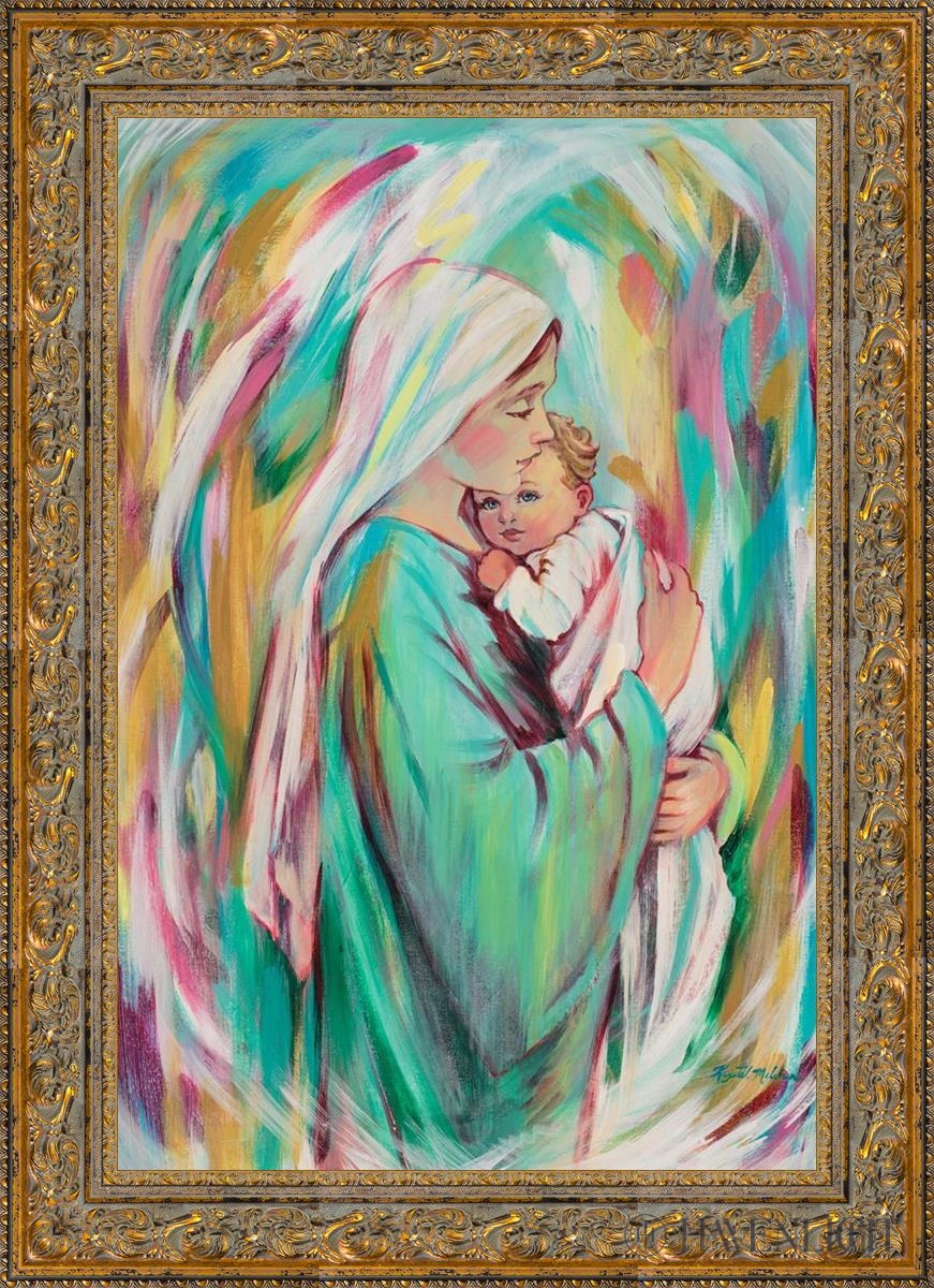 marys lullaby by krystal meldrum mary and baby jesus green robe mary ...