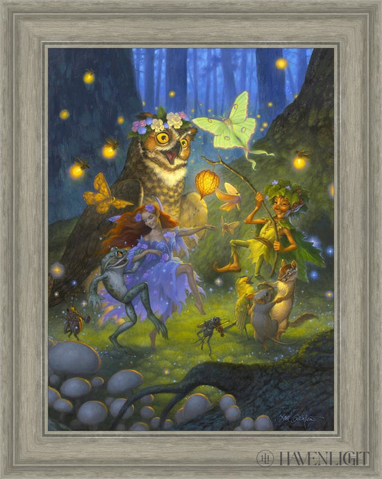 Scott Gustafsons Midsummers Eve features woodland creatures, fireflies ...